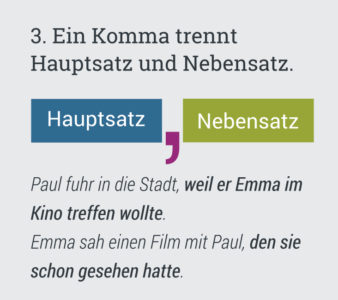 Kommaregeln - die 7 wichtigsten auf einen Streich